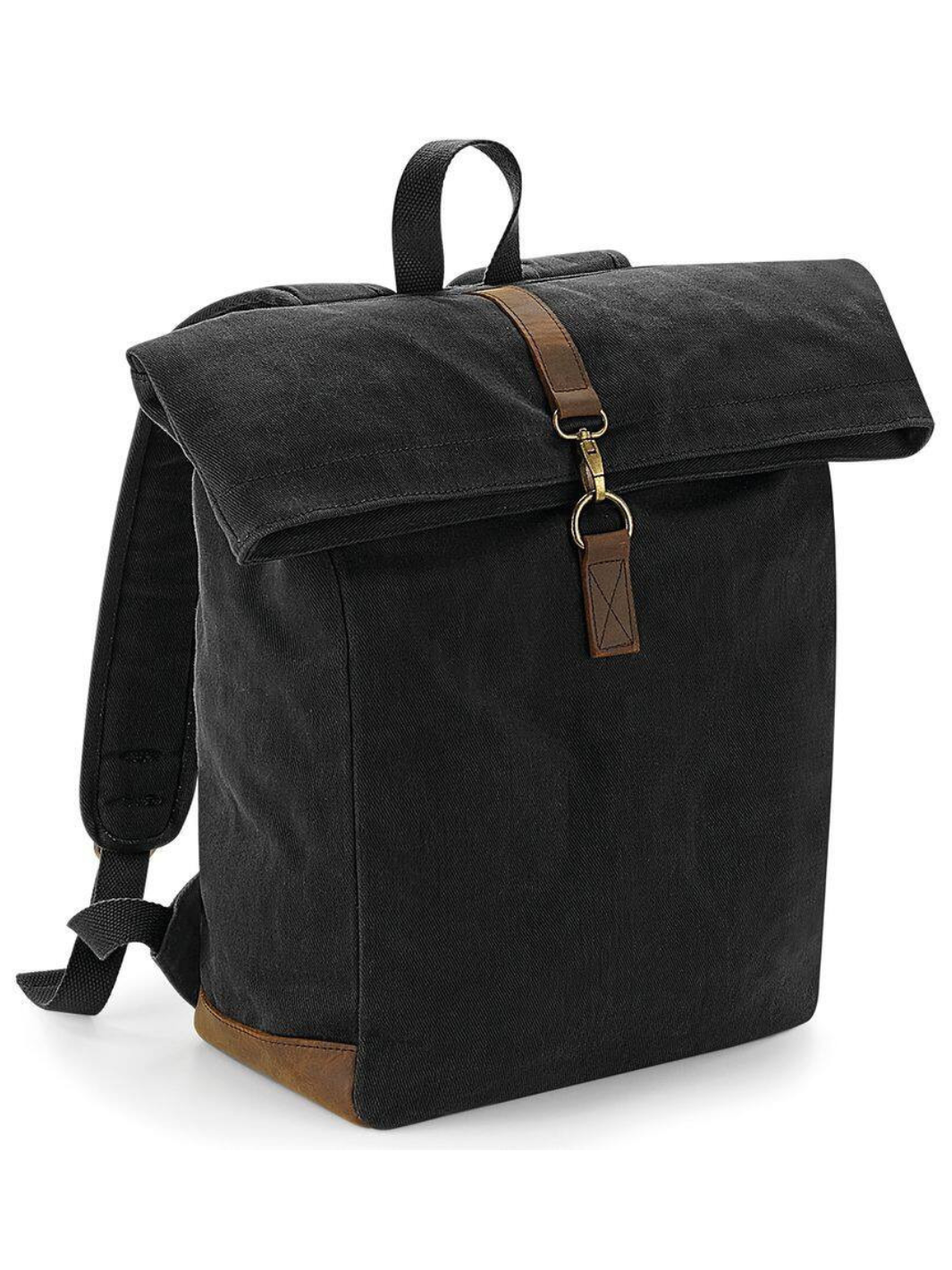 Elegantní rolovací batoh Quadra | Černý – Premium Basics